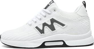 Generic Chaussures de Sport Homme L&eacute;geres et Respirantes avec Semelle Interne Rehaussante pour Un Style D&eacute;contract&eacute; et Confortable Quotidien (White, 46)