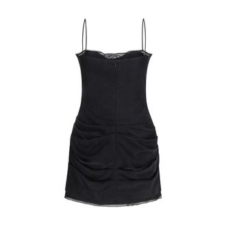Magda Butrym Womens Black Silk Cocktail Dress