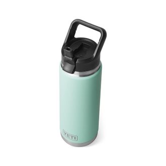 Yeti Rambler 750 ml Flasche, vakuumisoliert, Edelstahl mit Strohhalmkappe, Seafoam