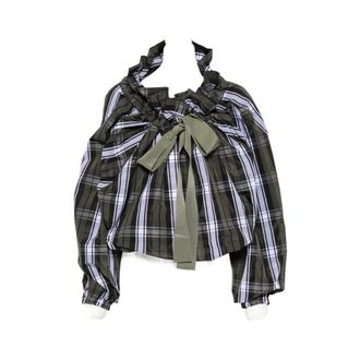 Patou Femme, Blouses et Chemises, Vert, Taille: 36 FR Blouse Iconique &agrave; Volants et