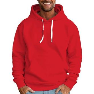 Generic Sweat a Capuche Homme Hooded Sweatshirt Sweats à Capuche Homme avec Imprimé Lettre et Cordon de Serrage pour Style Détendu