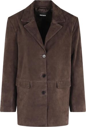 Rotate Rotate Birger Christensen, Femme, Vestes, Brun, Taille: 36 FR Veste Blazer en Daim