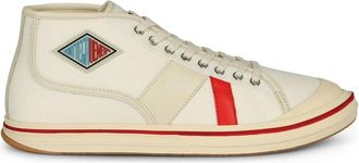 Bottega Veneta Homme, Chaussures, Beige, Taille: 45 EU Baskets Montantes en Toile