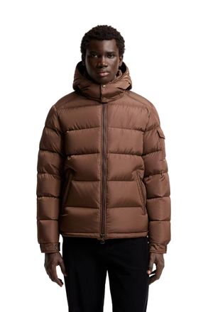 Moncler Mens Doudoune Maya Marron Brown Down Jackets Coat