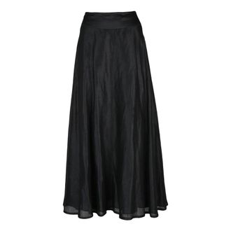 Marella Femme, Jupes, Noir, Taille: 42 FR Nippon Maxi Skirt