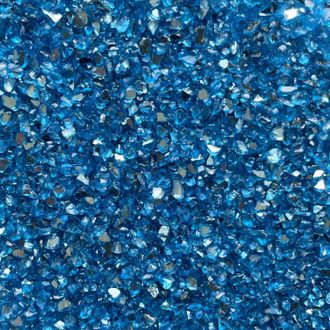 Eurosand SPIEGELGRANULAT, 1 kg. Spiegelglasgranulat, Spiegelglas 1-4 mm. 1000 g. Farbe: BLAU -90