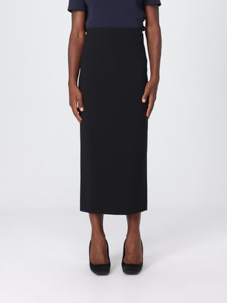 Max Mara Jupe midi crayon Olivi en jersey &agrave; taille haute avec fente