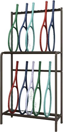 Generic 2-stufiges Aufbewahrungsregal for Badmintonschl&auml;ger, Pr&auml;sentationsst&auml;nder for Tennisschl&auml;ger, Organizer for Sportger&auml;te Mit Schwammschutz, for 26 Schl