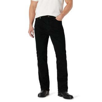 Amazon Essentials Herren Herren Low Stretch Slim Fit Bootcut Jeans, Schwarz, 32W