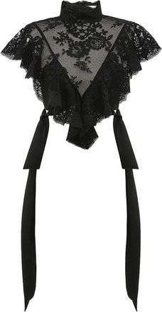 Zimmermann Lace Ruffled Blouse