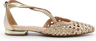 Gioseppo Goldene Lederschuhe Geflochtene Details - - Shoes - Damen - Gelb - 37 EU