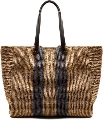 P.A.R.O.S.H. P.a.r.o.s.h., Femme, Sacs, Beige, Taille: ONE Size Sac cabas ray&eacute;