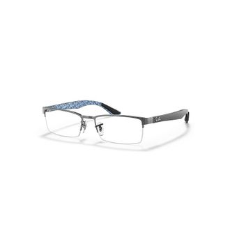 Ray-Ban Rb8412 Optics Grau Fassung Klar Glas 54-17