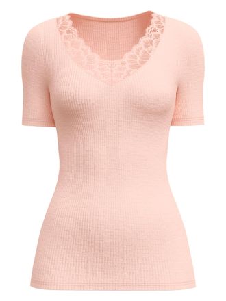 CALIDA Silky Wool Joy T-Shirt Damen, aus Wolle-Seide, f&uuml;r empfindliche Haut, temperaturausgleichend und geruchsneutralisierend