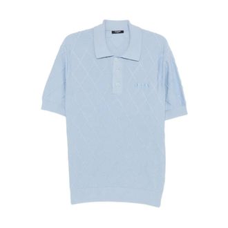 Balmain Homme, Tops, Bleu, Taille: L Polo Tricot Vintage