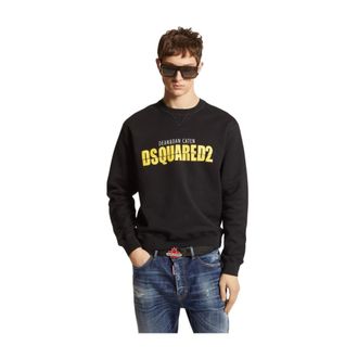 Dsquared2 Stylischer Felpas - - Sweatshirts & Hoodies - Herren - Schwarzk - L