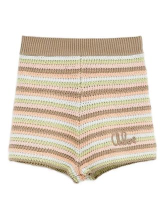 Chlo&eacute; short en crochet - Vert