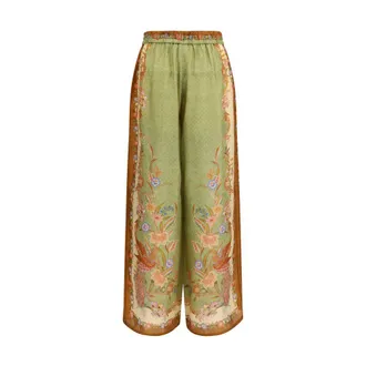 Zimmermann Womens Multicolor Silk Casual Pants