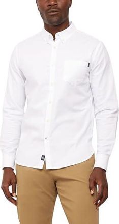 Dockers Stretch Oxford Shirt Chemise Casual Homme - Blanc - XL