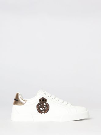 Dolce & Gabbana Baskets Portofino en cuir avec patchs et monogramme