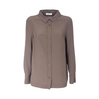 Le Tricot Perugia Damen, Blusen & Hemden, Braun, MGr&ouml;&szlig;e