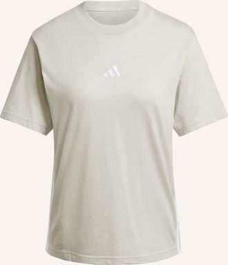 adidas T-Shirt Essentials 3-Streifen beige