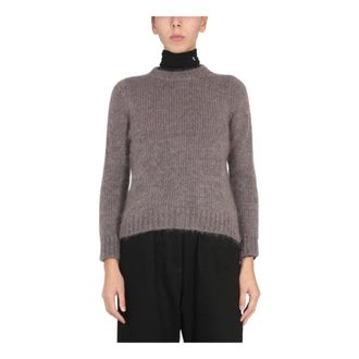 Raf Simons Femme, Pulls, Gris, Taille: 38 FR Pull ras du cou en mohair