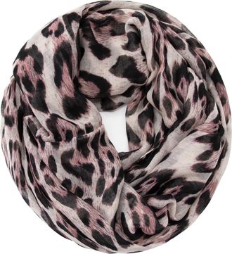 Glamexx24 Damen Loop Schal Leopard Muster Langschal Schlauchschal Tuch Loopschal Mädchen Animal Print Tuch