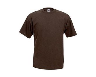 Fruit Of The Loom Lot de 5 t-shirts pour homme, chocolat, XXL