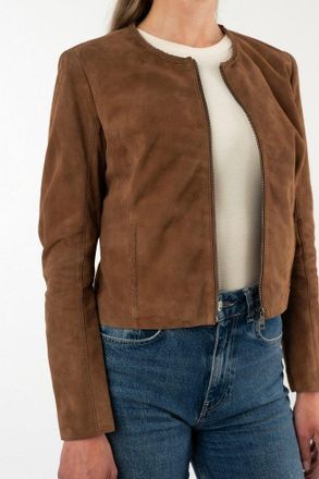 Mauritius Lederjacke MWZainu Kurzjacke mit geflochtenen Details