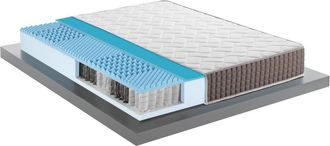 Mentor Matratze aus Federn und Memory-Schaum, MED H3, franz&ouml;sisch, 140 x 200 cm, Biotech Med 2.1 Medizinisches Produkt, H&ouml;he 29 cm, mit 7 cm Memory-Schaum Bi
