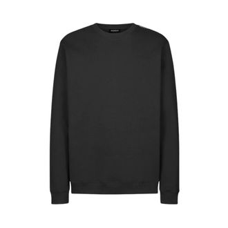 Dondup Regular-fit Baumwoll-Sweatshirt mit Rundhalsausschnitt - - Sweatshirts & Hoodies - Herren - Schwarzk - S
