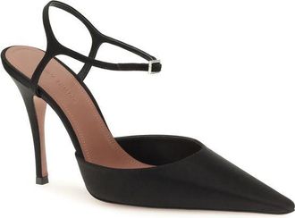 Amina Muaddi Carolyn Pump - Black