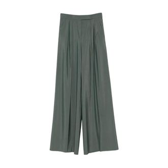 Max Mara Lange Hose - - Trousers - Damen - Gr&uuml;n - XS