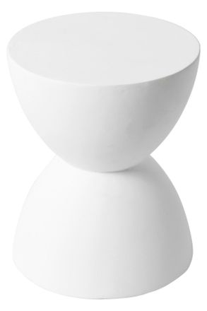 MID.YOU Mid.you Couchtisch, Wei&szlig;, Stein, Sockel, zylindrisch, 32x40x32 cm, Wohnzimmer, Wohnzimmertische, Couchtische