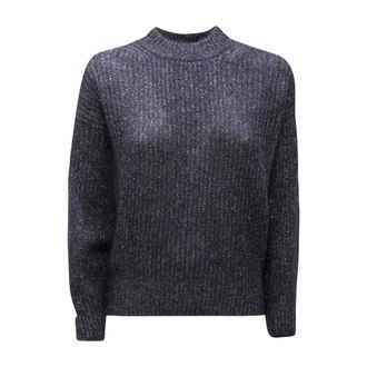 D.exterior Lupetto Wo Sweater E - - Knitwear - Damen - Blau - L