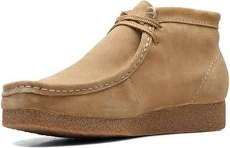 Clarks Shacre Wallabee Boot, Bottine Chukka Homme, Daim de Sable foncé, 41.5 EU