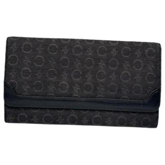 Celine Pre-owned Cotton Wallet - - Pre-owned - Damen - Schwarzk - ONE SIZE