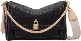 Carolina Herrera Femme, Sacs, Noir, Taille: ONE Size Andy Locked Multipocket Messenger