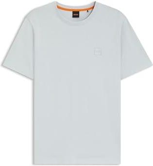 BOSS Hommes Tales T-Shirt en Jersey de Coton avec Patch Logo