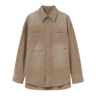 Wooyoungmi Back Logo Denim Shirt - - Shirts - Herren - Beige - L