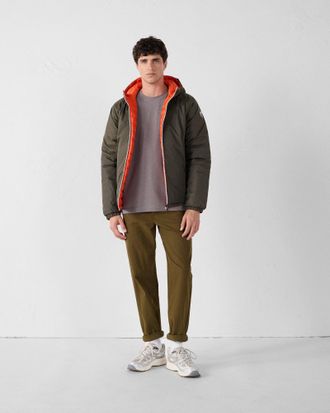 Jott Doudoune r&eacute;versible Army/rouge feu Brummen - Taille M