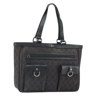 Gucci Pre-owned Vintage Canvas Tote Bag - - Pre-owned - Damen - Schwarzk - ONE SIZE