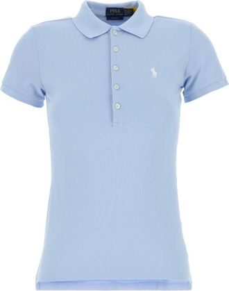 Polo Ralph Lauren Femme, Tops, Bleu, Taille: 42 FR Polo en Piqu&eacute; de Coton