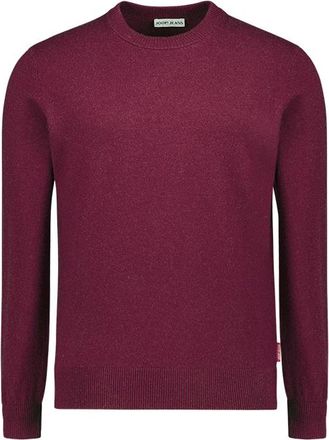 Joop Herren Pullover rot Wolle unifarben