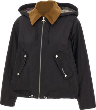 Barbour Femme, Vestes, Noir, Taille: 42 FR Weaver Showerproof Jacket