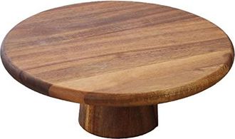 MagiDeal Pr&eacute;sentoir &agrave; g&acirc;teaux en Bois Plateau &agrave; collation Rond Multifonctionnel Plateau de Service Support &agrave; Cupcakes pour Cadeaux de Cuisson Table de, 20CM