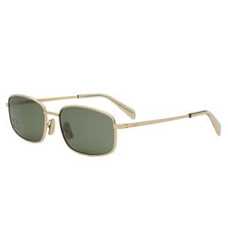 Celine Triomphe Sonnenbrille mit gr&uuml;nen Gl&auml;sern - - Accessories - Damen - Gelb - 60 MM