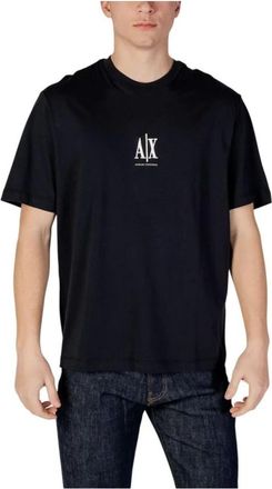 A|X Armani Exchange T-shirt &agrave; logo - Homme - Tops - Bleu - Taille: 2XS