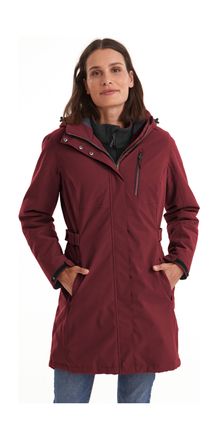 Killtec Parka KILLTEC KOW 165 WMN PRK, Damen, Gr. 40, rot (weinrot), Obermaterial: 100% Polyester;Futter: 100% Polyester;F&uuml;llung: 100% Polyester, Jacken Parka